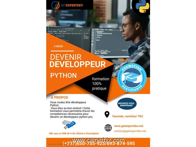 FORMATION DEVENIR DÉVELOPPEUR PYTHON - Prestations de services yaounde ...